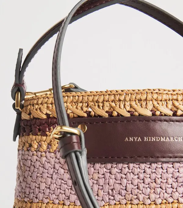 ANYA HINDMARCH Raffia Stripe Cross-body Bag