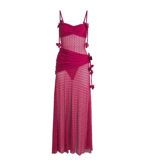 PatBO Crochet-trim Maxi Dress