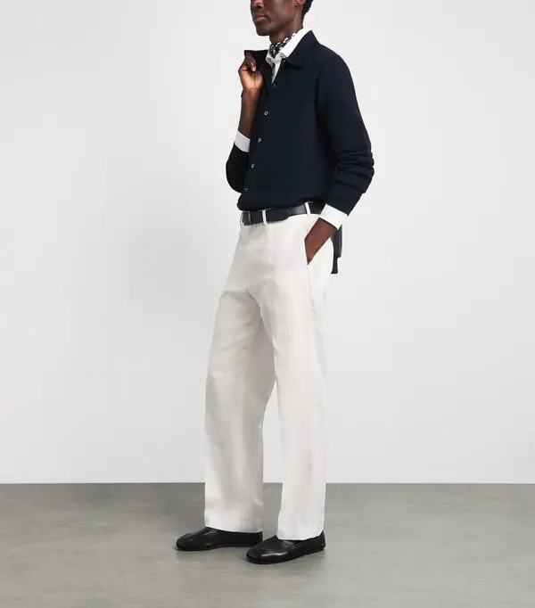 Ralph Lauren Purple Label Wool Polo Cardigan