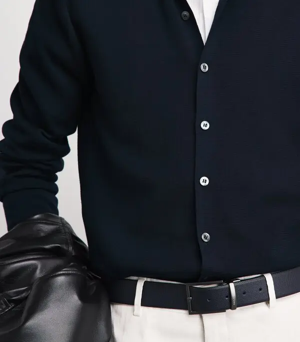 Ralph Lauren Purple Label Wool Polo Cardigan