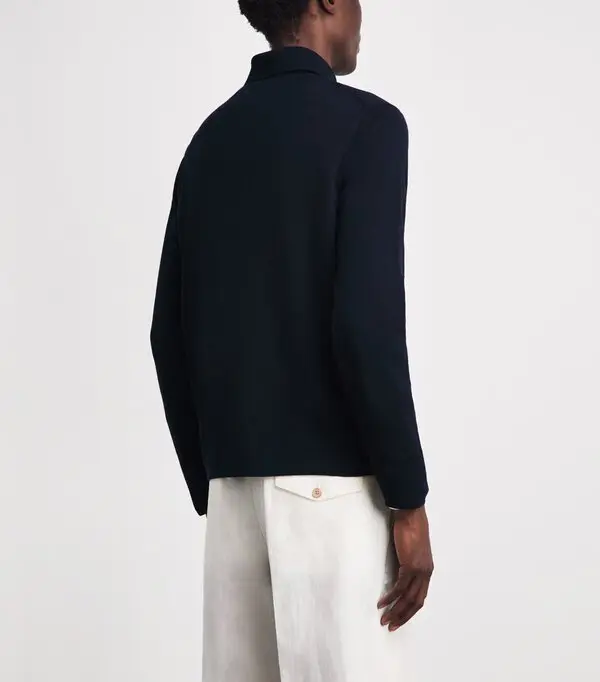 Ralph Lauren Purple Label Wool Polo Cardigan