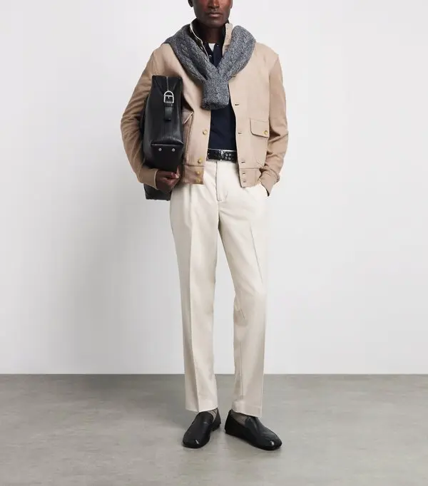 Ralph Lauren Purple Label Silk-cotton Hybrid Jacket