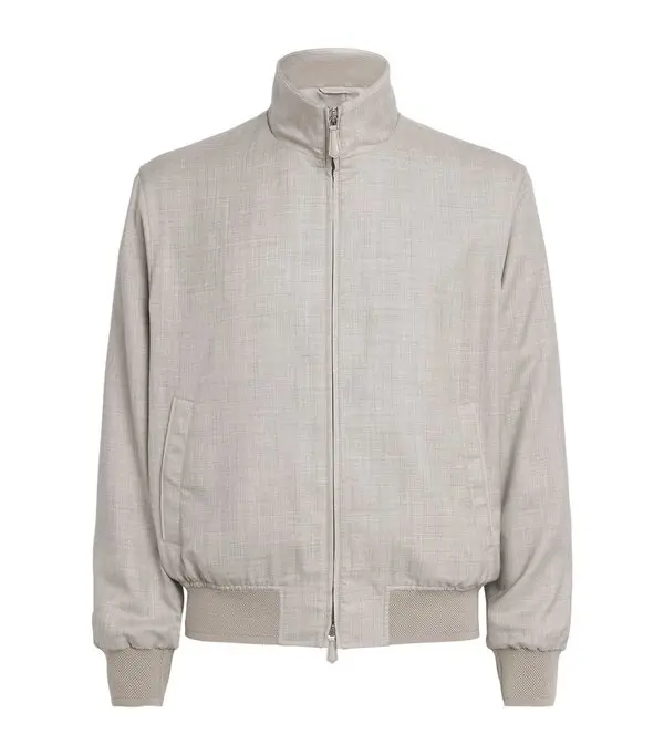 Ralph Lauren Purple Label Cashmere Silk Felton Bomber Jacket