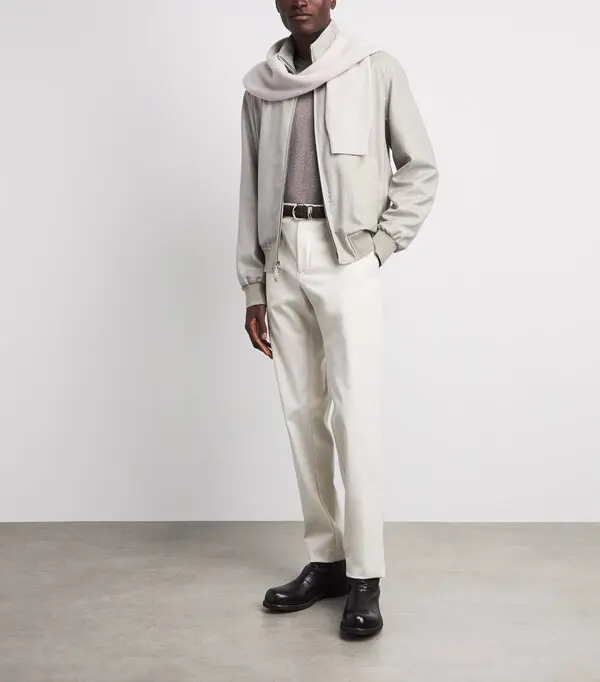 Ralph Lauren Purple Label Cashmere Silk Felton Bomber Jacket