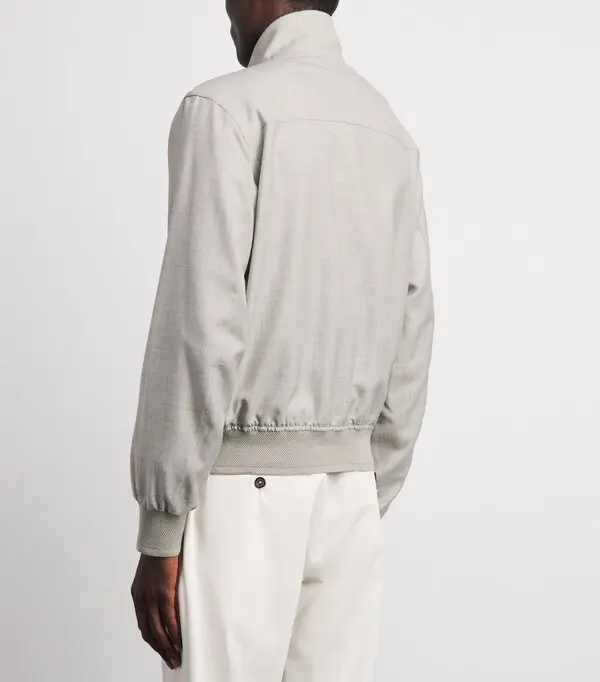 Ralph Lauren Purple Label Cashmere Silk Felton Bomber Jacket