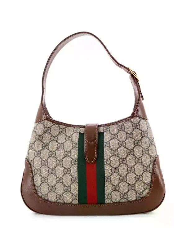 Gucci Jackie 1961 Gg Coated Canvas Small Hobo Bag