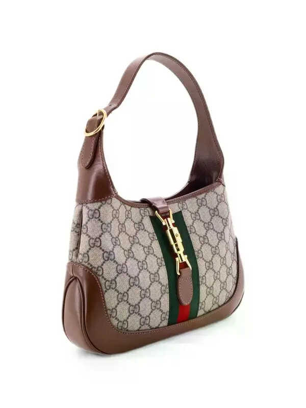 Gucci Jackie 1961 Gg Coated Canvas Small Hobo Bag