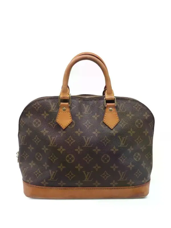 LOUIS VUITTON Monogram Alma Pm Handbag - Brown