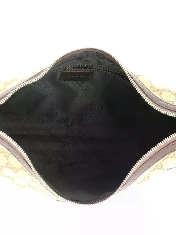 Gucci Gg Canvas Leather Medium Messenger Bag