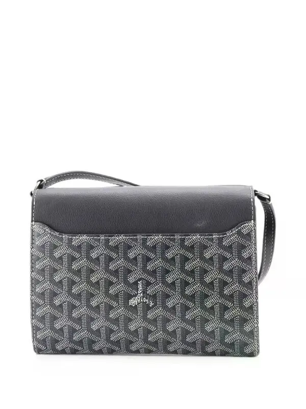 Goyard Chypre Wallet On Strap Coated Canvas With Leather Crossbody Bag