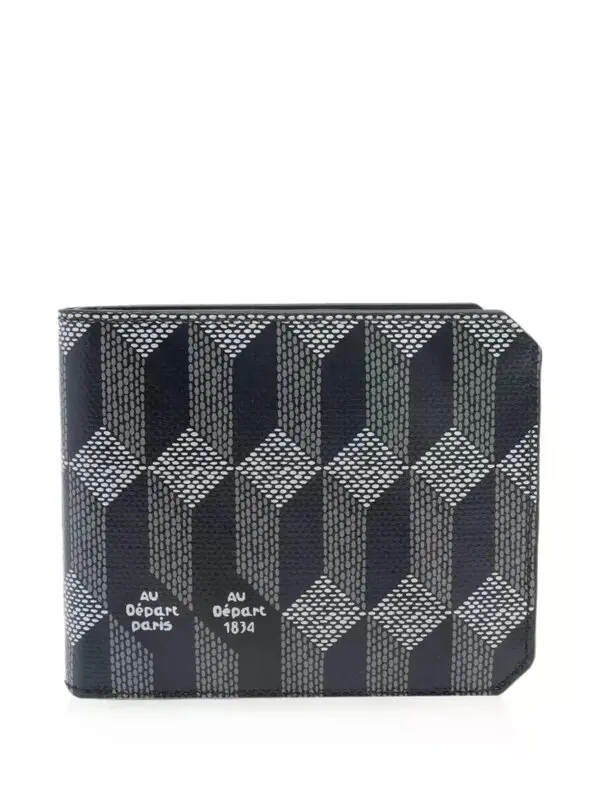 AU DEPART Geometric-print Bifold Wallet