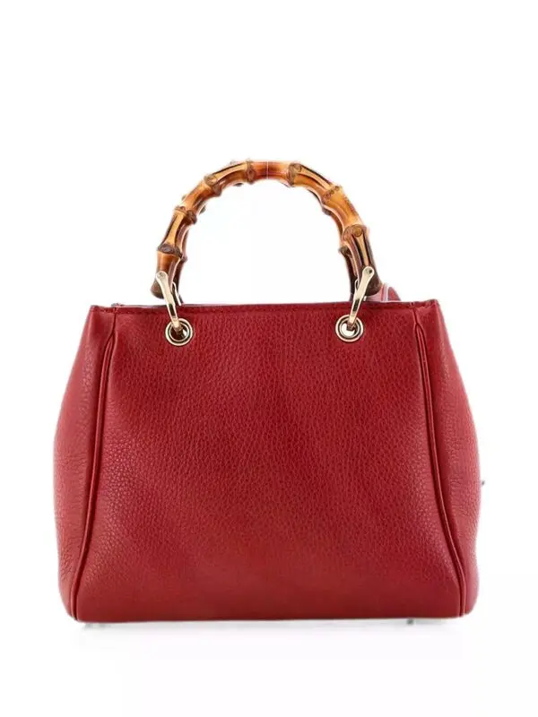 Gucci Bamboo Shopper Tote Leather Mini Satchel