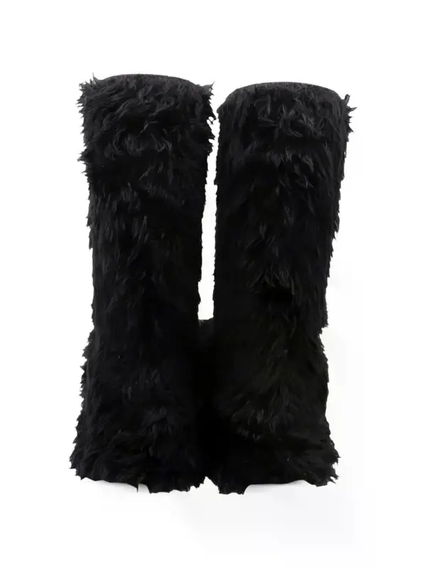 Balenciaga Crocs Faux-fur Boots