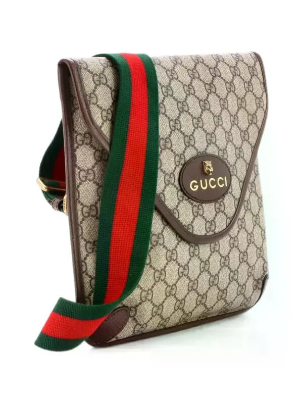 Gucci Neo Vintage Envelope Messenger Gg Coated Canvas Medium Crossbody Bag