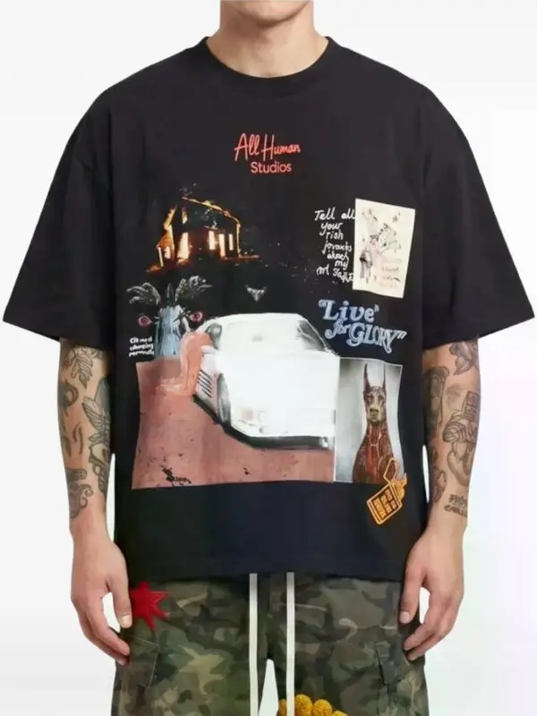 ALL HUMAN Graphic-print T-shirt