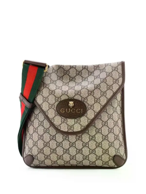 Gucci Neo Vintage Envelope Messenger Gg Coated Canvas Medium Crossbody Bag