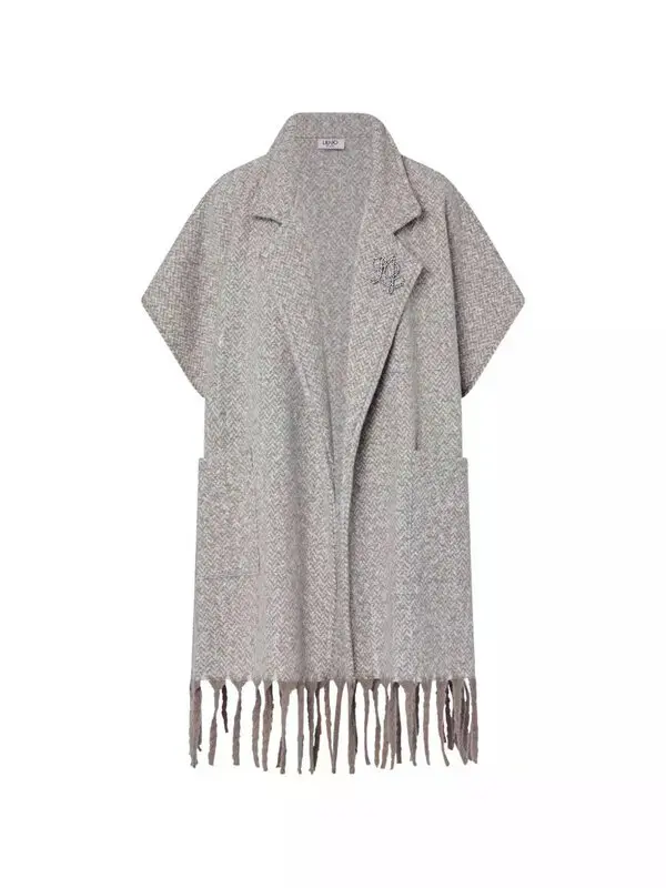 Liu Jo Long Jacquard Poncho