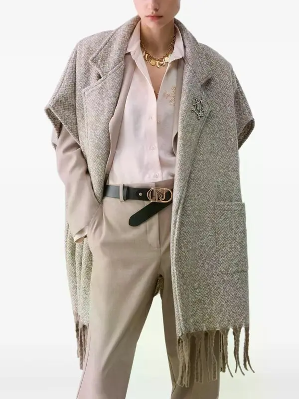 Liu Jo Long Jacquard Poncho