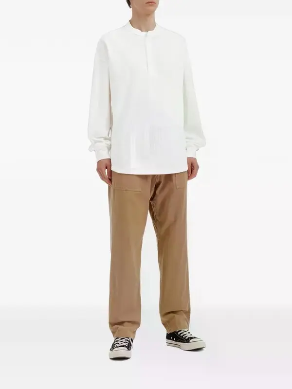 AFTERMATHS Waffle-knit Long-sleeve T-shirt
