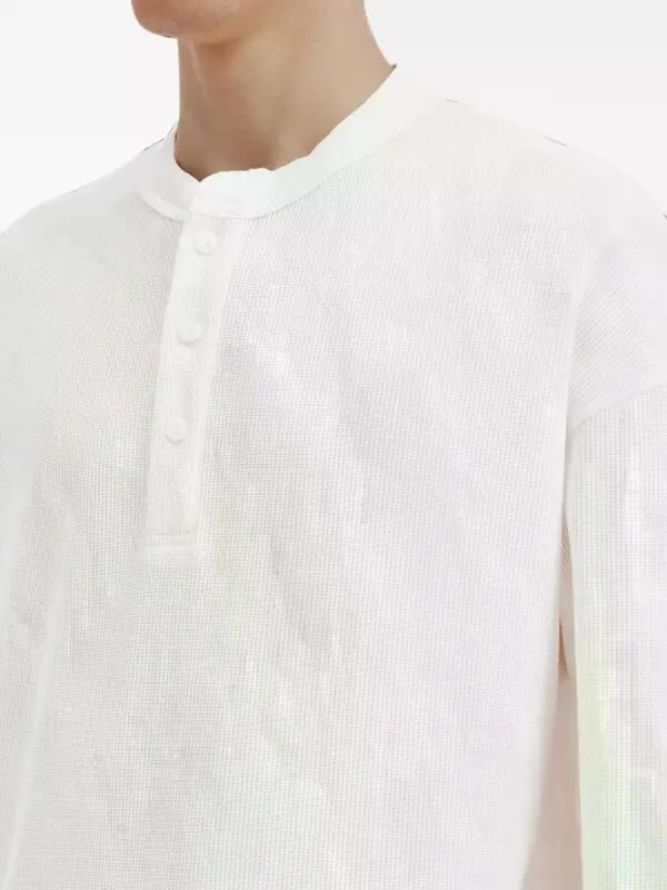 AFTERMATHS Waffle-knit Long-sleeve T-shirt