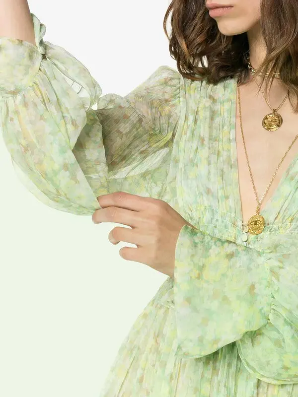 Stella McCartney Ruffle Printed Mini Dress