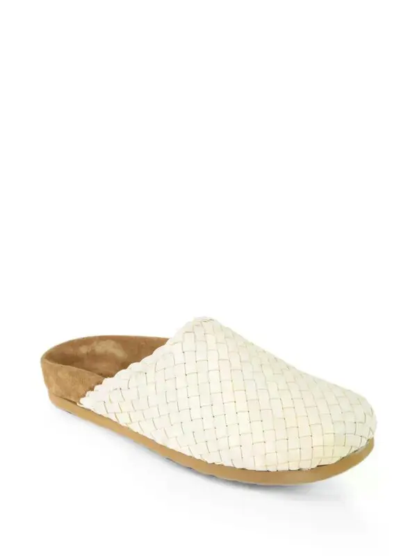 Dragon Diffusion Woven Leather Mules