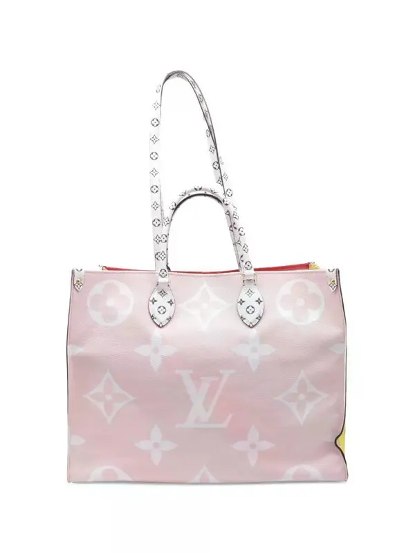 LOUIS VUITTON Monogram Giant Onthego Gm Tote Bag - Red