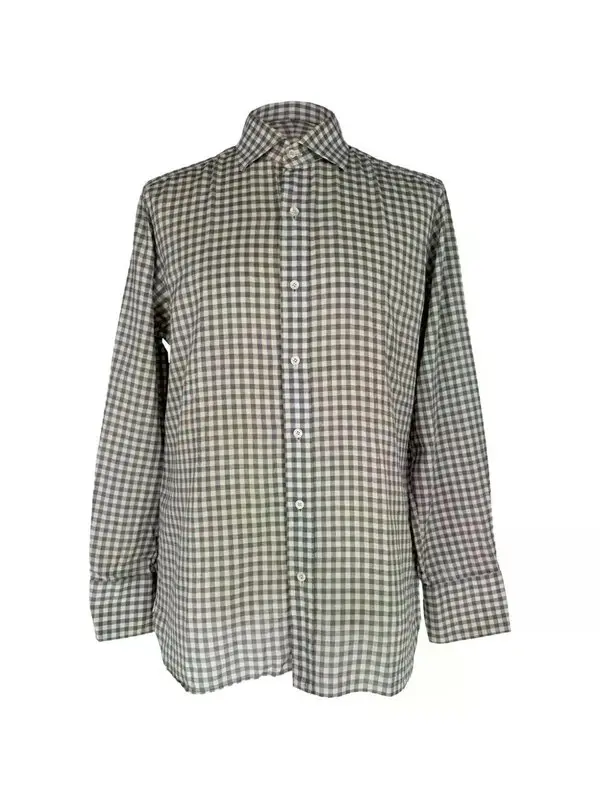 TOM FORD Gingham Button-down Shirt