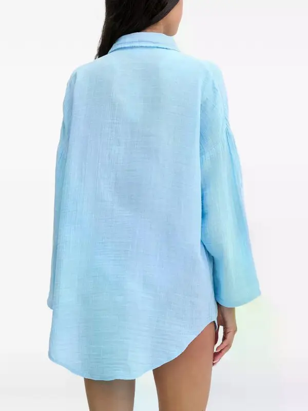 Melissa Odabash Button-up Chest-pocket Shirt