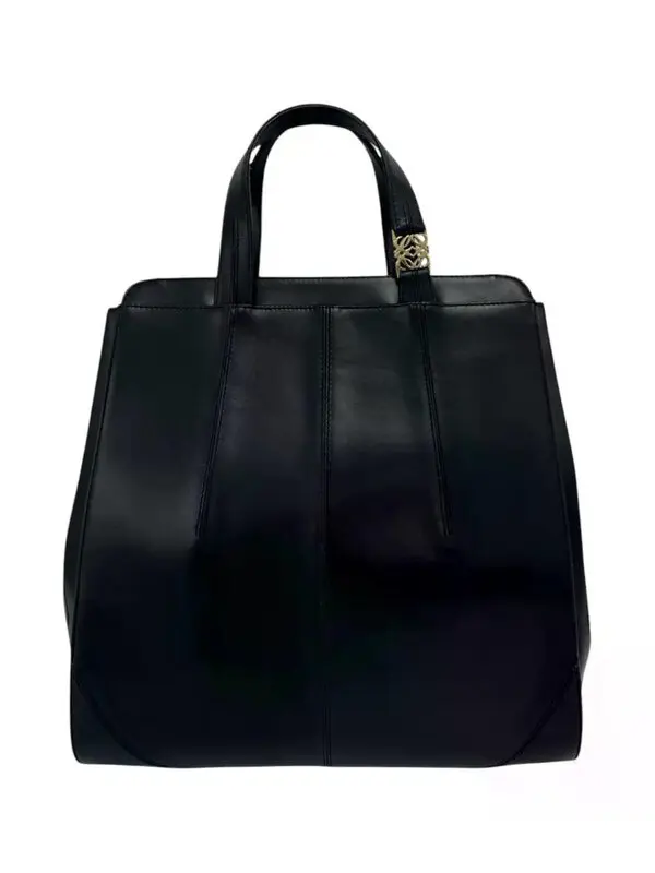 Loewe Leather Tote Bag - Black