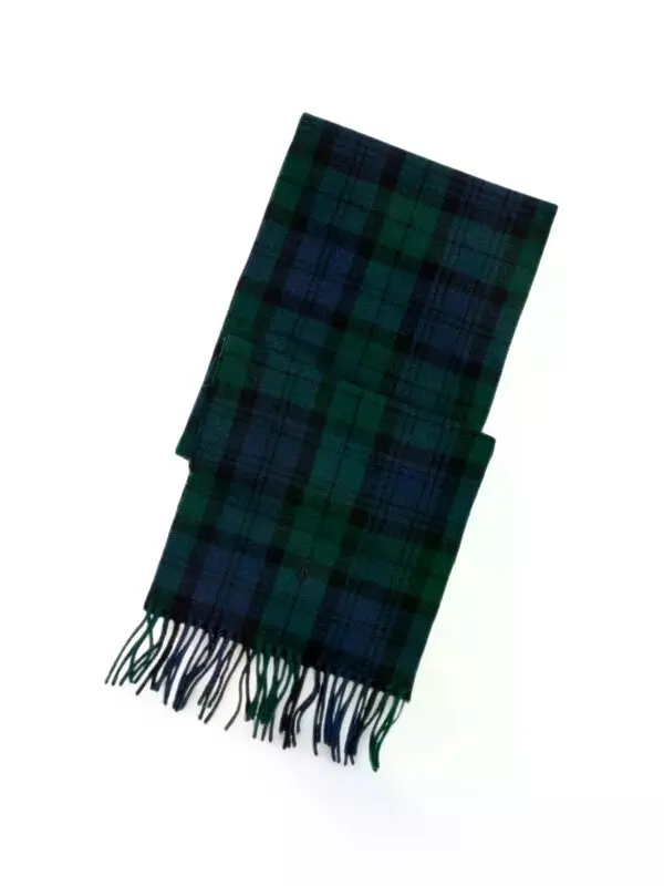 Polo Ralph Lauren Tartan-pattern Scarf - Blue
