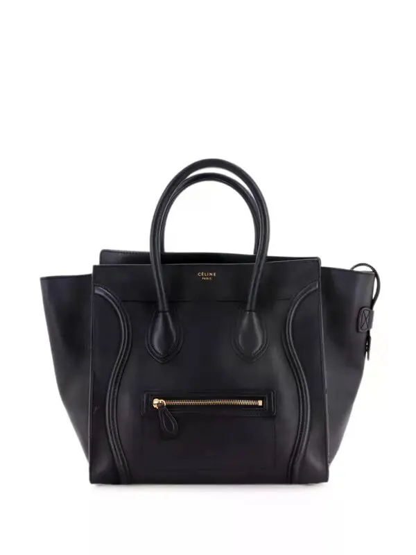 Celine Luggage Bag Smooth Leather Mini Tote Bag