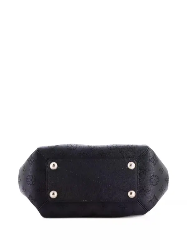 LOUIS VUITTON Mahina Leather Bb Hobo Bag - Black
