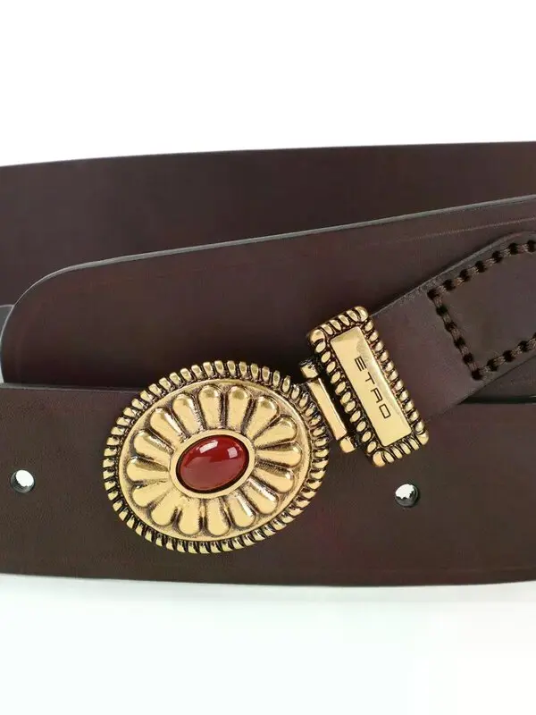 Etro Cabochon-embellished Buckle Belt