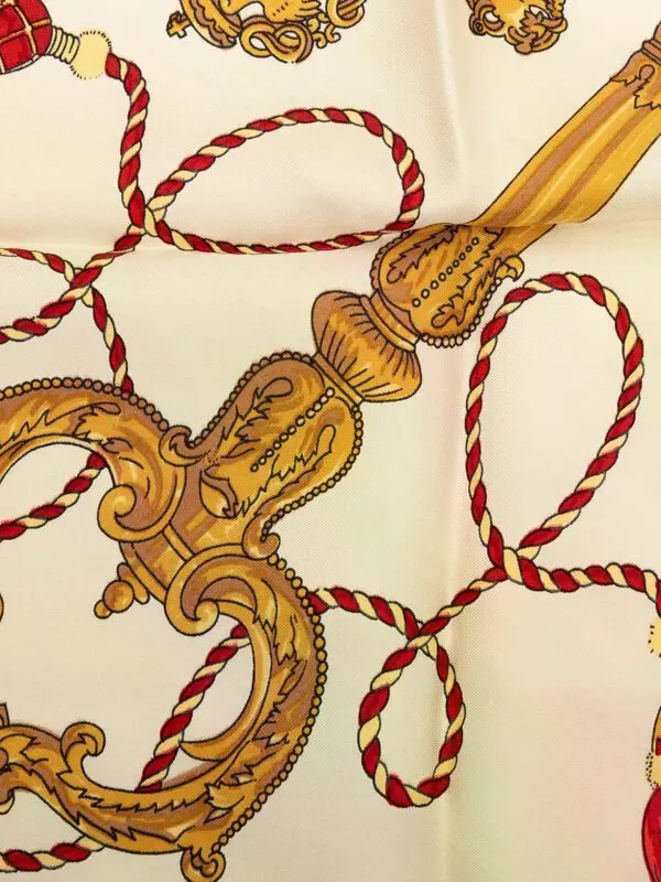 Hermès 2000-2026 Les Cles Silk Scarf 90 Scarves