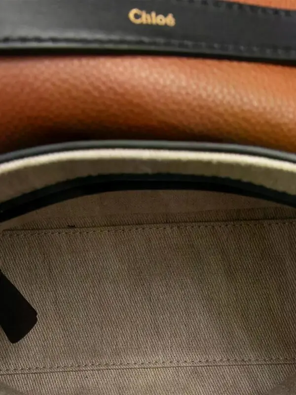 Chloé 2023 Small Grained Calfskin Penelope Soft Satchel - Black