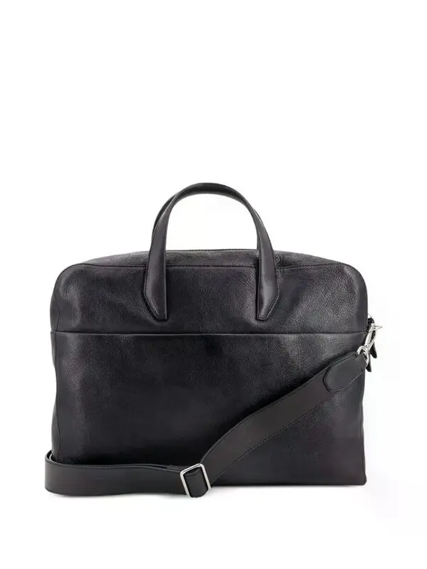 Orciani Pebbled-leather Laptop Bag
