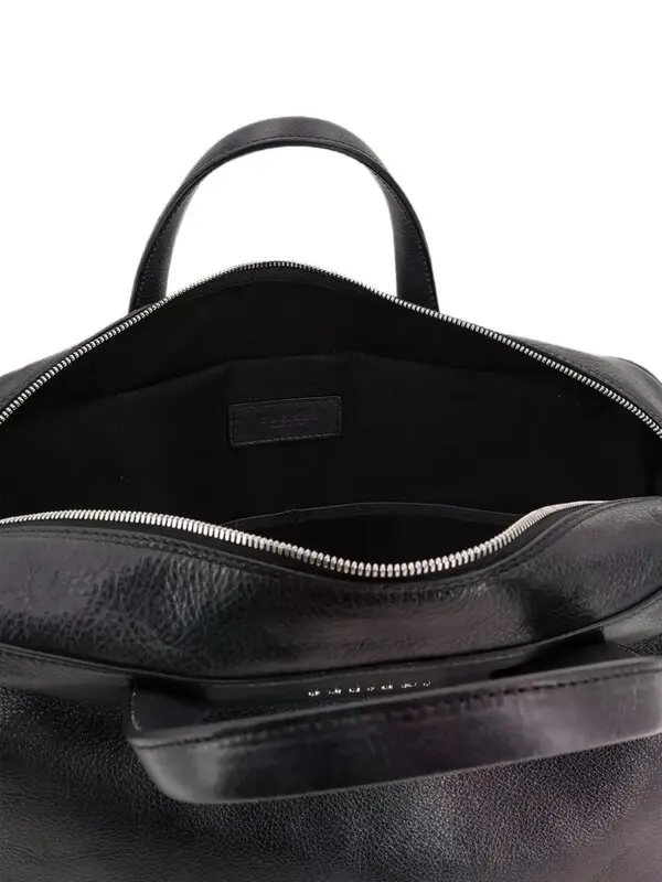 Orciani Pebbled-leather Laptop Bag