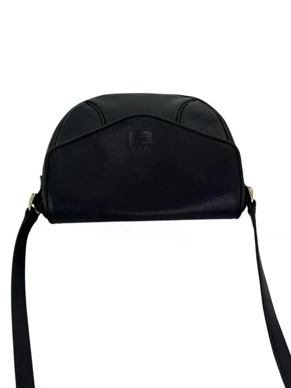 Burberry 1980-1990 Calf Leather Crossbody Bag - Black