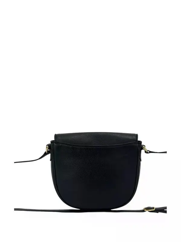 Burberry 1980-1990 Calf Leather Crossbody Bag - Black