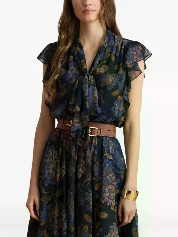 Ralph Lauren Floral Print Tiered Maxi Dress