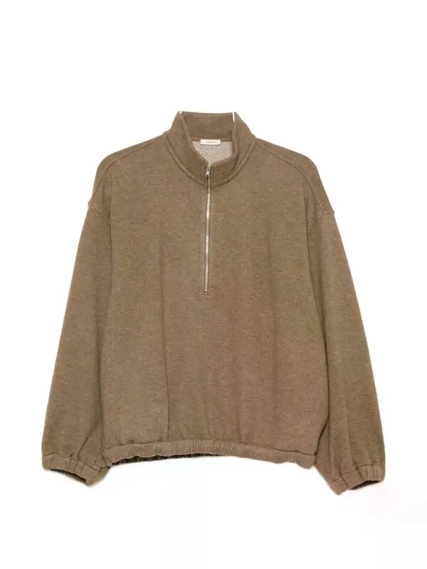LAMRONS Quarter-zip Elasticated-hem Sweater