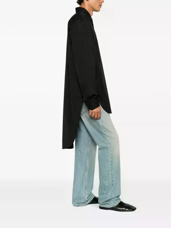 Saint Laurent High-low-hem Button-down Shirt
