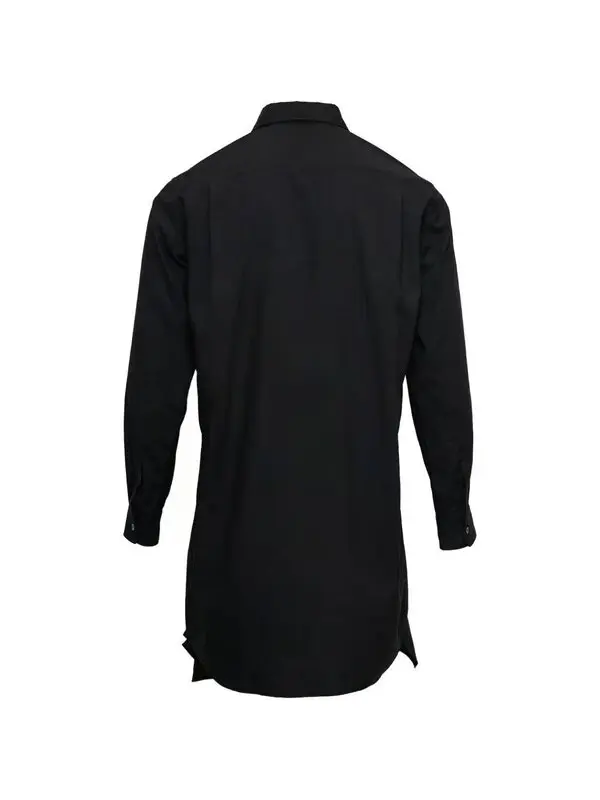 Comme Des Garçons Pleated Asymmetric-hem Shirt