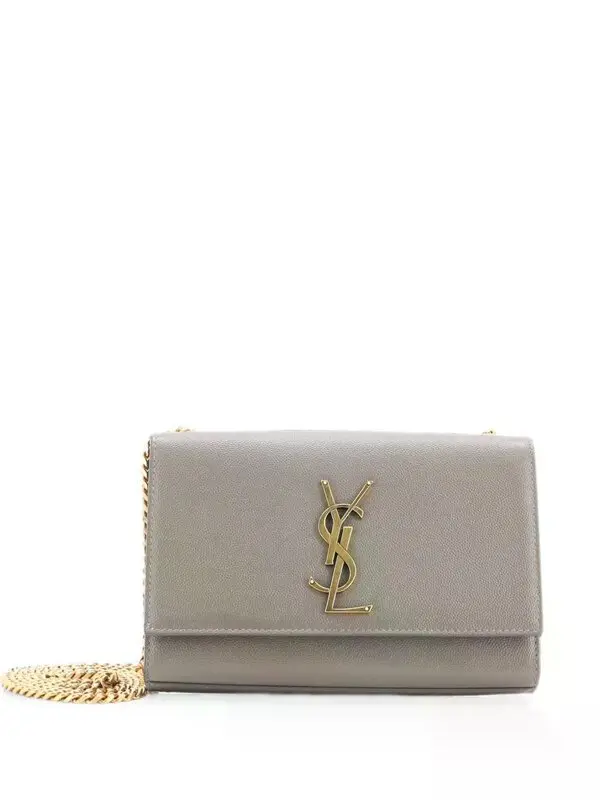 Saint Laurent Classic Monogram Grainy Leather Small Crossbody Bag