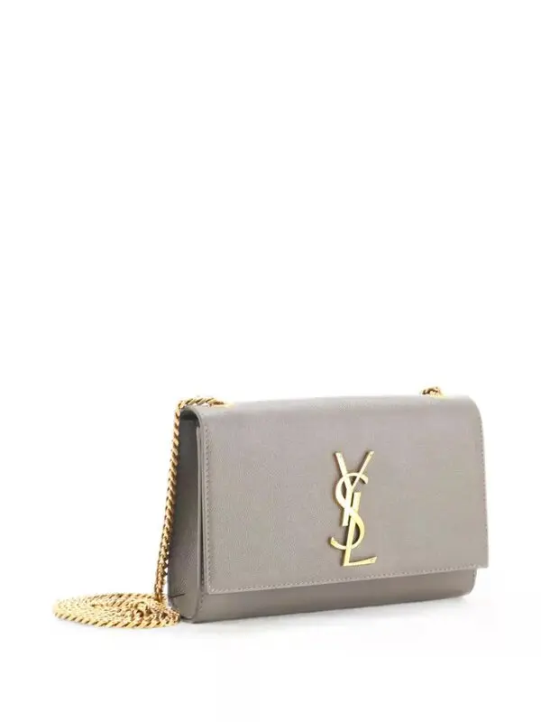 Saint Laurent Classic Monogram Grainy Leather Small Crossbody Bag