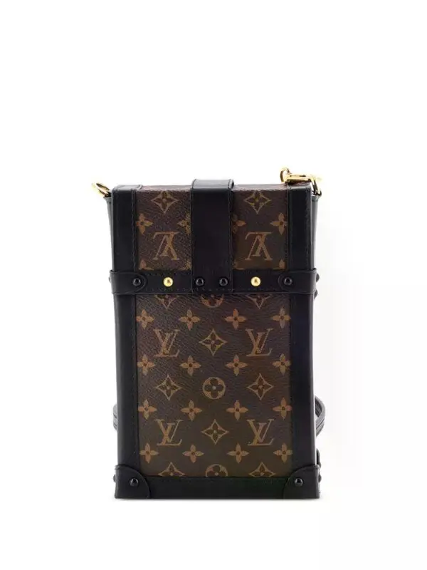 LOUIS VUITTON Vertical Trunk Pochette Monogram Canvas Crossbody Bag - Brown