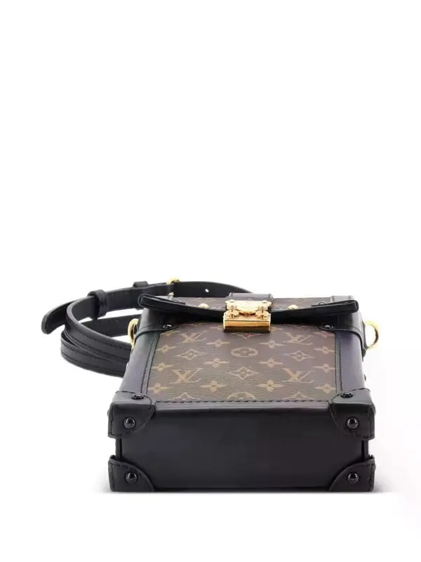 LOUIS VUITTON Vertical Trunk Pochette Monogram Canvas Crossbody Bag - Brown