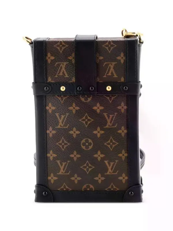 LOUIS VUITTON Vertical Trunk Pochette Monogram Canvas Crossbody Bag - Brown