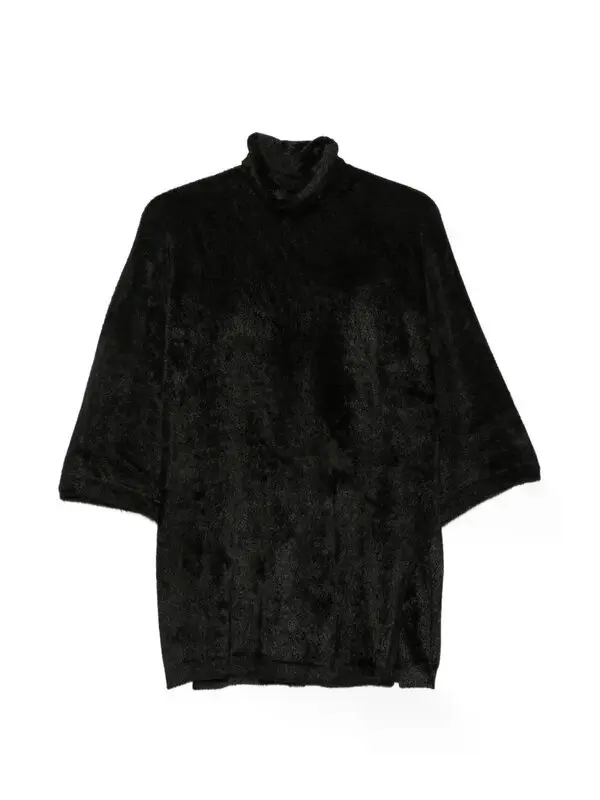 SEMICOUTURE Half-sleeve Roll Neck Sweater
